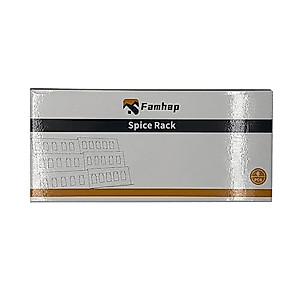 Famhap Spice Drawer Organizer, 6 Pack Drawer Seasoning Organizer Expandable from 11.6" to 23.2" Seasoning Rack Tray Insert for Kitchen Drawers, Spice Rack Tray for Drawer/Countertop (Black)