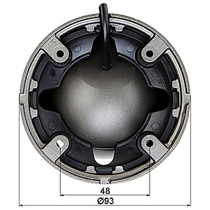 Sinis Security 5MP 4MP TVI Analog Security Dome Camera, 3.6mm Lens, 80Ft Night Vision, Outdoor Weatherproof, Grey Full Metal Housing, Default TVI 4MP 30fps