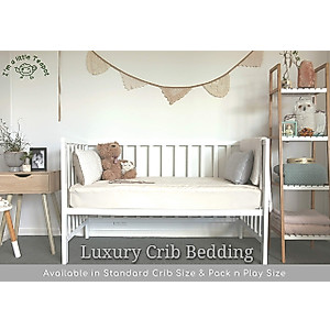 I'm A Little Teapot Organic Cotton Crib Mattress Pad - Standard Size Organic Crib Mattress Protector - Waterproof Baby Crib Mattress Cover - Soft, Durable and Hypoallergenic - Fits 28 x 52 x 9 inches