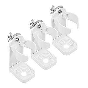 Mipcase Toy Parrot 3Pcs Bird Cage Food Holder Parrot Fruit Vegetable Clips Bird Cage Feeder Clips for Budgie Parakeet Cockatoo Macaw Cockatiel Conure, White Fruit Feeder