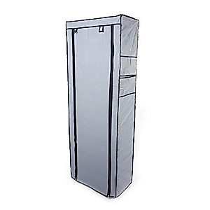 Taivoze 10-Layers 9 Lattices Portable Non-Woven Fabric Shoe Rack, Room-Saving, Suitable Bedroom Cloakroom, DIY Shoe Storage Shelf Organizer Ideal for Hallway Corridor