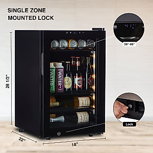 Smith & Hanks 80 Can Freestanding Beverage Cooler