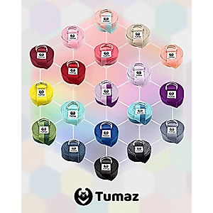 Tumaz Yoga Strap/Stretch Bands [15+ Colors, 6/8/10 Feet Options] with Extra Safe Adjustable D-Ring Buckle, Durable and Comfy Delicate Texture - Best for Daily Stretching, Physical Therapy, Fitness
