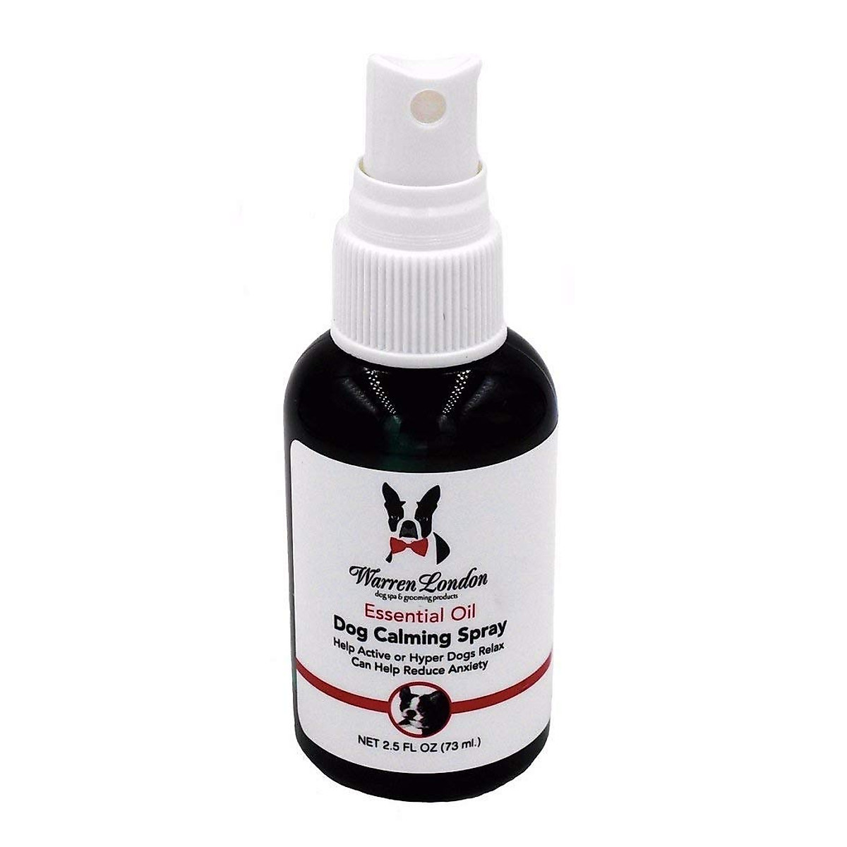 Warren London Premium Essential Oil All Natural Dog Calming Spray, Relaxes and Provides Anti-Anxiety Relief for Hyper Active Dogs | Made in USA