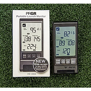 PRGR Black Pocket Launch Monitor HS-130A (New 2021 Model)