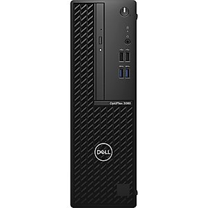 Dell OptiPlex 3000 3080 Desktop Computer - Intel Core i5 10th Gen i5-10505 Hexa-core (6 Core) 3.20 GHz - 8 GB RAM DDR4 SDRAM - 500 GB HDD - Small Form Factor - Black