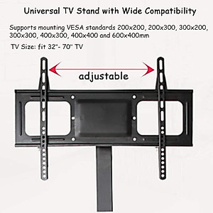 TV Brackets for Wall Mount Tall TV Stand for 65 Inch TV Corner Unit,Black Adjustable Heavy Duty Swivel Universal Floor Stands for for Plasma/LCD/LED OLED TVs