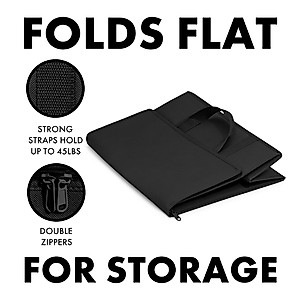 (Not Made In China) Insulated Reusable Grocery Bags, Catering and Delivery Bag For Hot and Cold Food, Collapsible Thermal Tote For Doordash and Uber Eats (1, Black, X-Large)