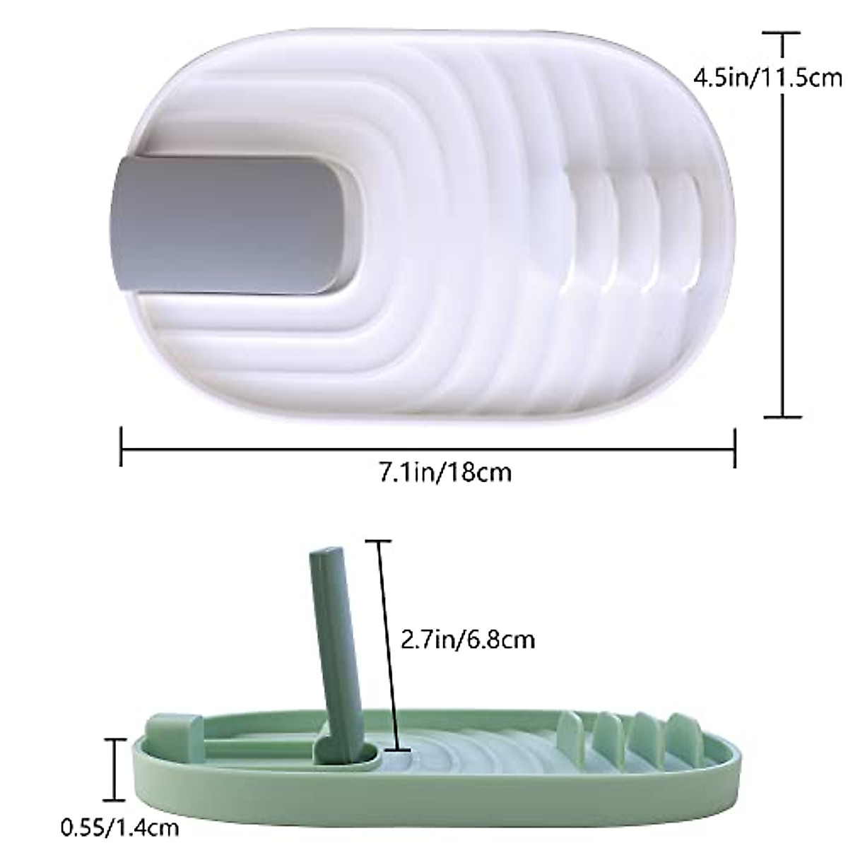 HengKe 2 Pack Kitchen Pot Pan Cover Lid Shell Stand Holder Kitchen Utensil Holder Pots Lid Ladles Holder for Pots and Spoon Rest Kitchen Gadgets for Kitchen Storage Counter Stove Organizer