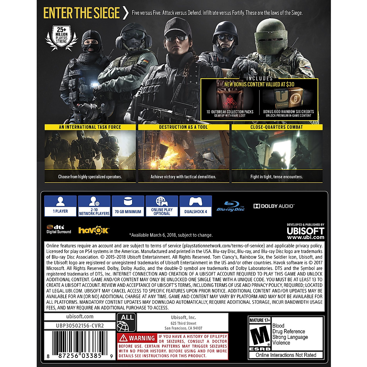 Tom Clancy's Rainbow Six Siege - PlayStation 4 Advanced Edition