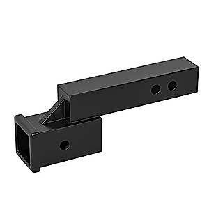 2" Trailer Raised Hitch Adapter with 4.25" Rise Drop Receiver lowering Hitch Extension Hitch Riser Offset - for Class III Receivers 9" Extension