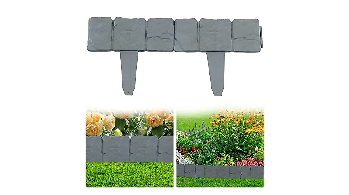 Garden Landscape Edging Border No Dig - Realistic Stone Look
