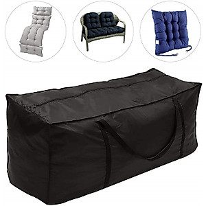 Patio Cushion Storage Bag 68” L x 30” W x 20” H, Waterproof Outdoor Cushion Furniture Storage Bag, Patio Cushion Cover Bag with Handle and Zipper, Extra Large Christmas Tree Storage Bag for Home