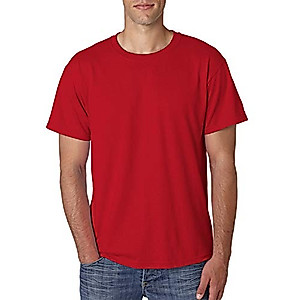 JERZEES Adult Dri-Power Heavyweight Blend T-Shirt , Medium, True Red