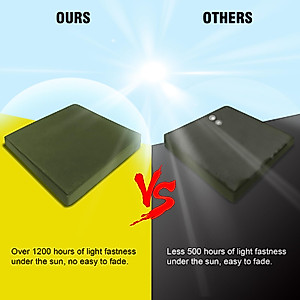 GUEGLSA Outdoor Cushion Covers 24x22x4 inch, Patio Seat Cushion Slipcovers Replacement, Waterproof Chair Cushion Slip Cover, Set of 2, Green