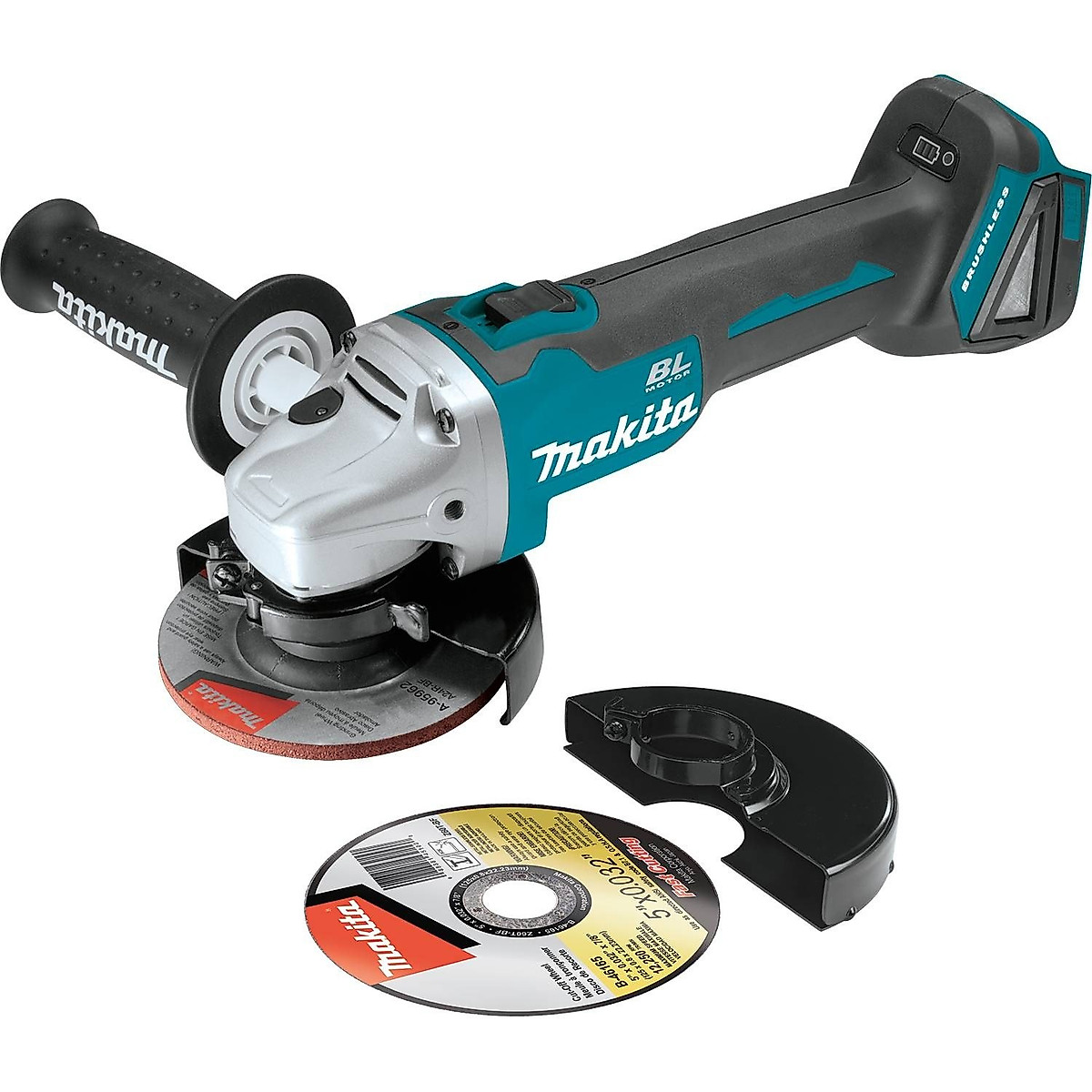 Makita XRJ04Z 18V LXT Lithium-Ion Cordless Recipro Saw, Tool Only & XAG04Z 18V LXT® Lithium-Ion Brushless Cordless 4-1/2” / 5" Cut-Off/Angle Grinder, Tool Only