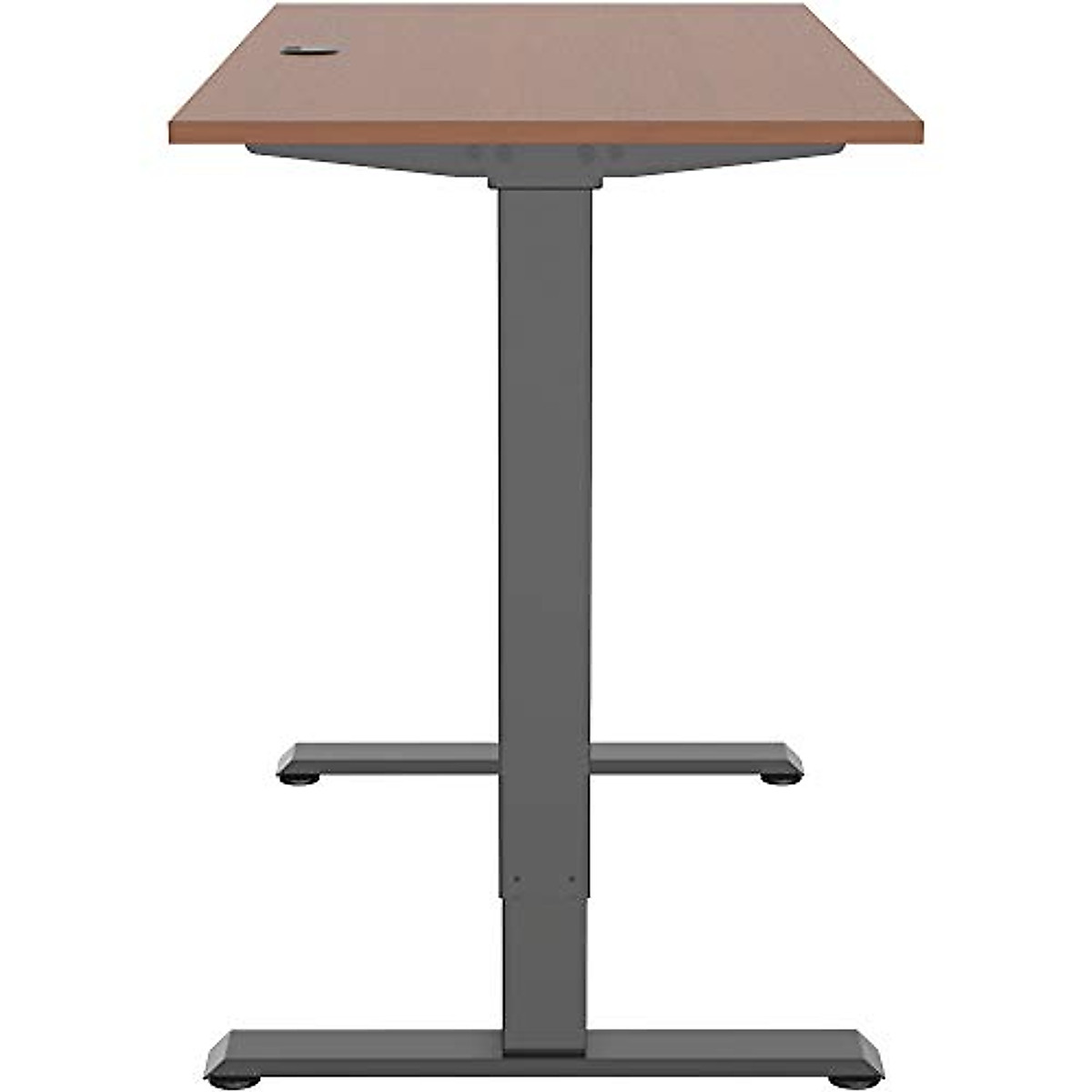 Lorell Height-Adjustable 2-Motor Desk, Brown