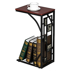 C-Shaped Side Sofa Snack Table Coffee Tray End Table Living Room Furniture