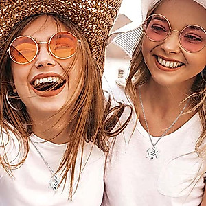 MJartoria Best Friend Necklaces, Friendship Necklace Puzzle Piece Necklaces Set Gifts for Women Teens BFF Necklace for 2 (we are best friend because everyone else ...)