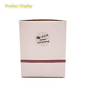 PMCDS2G 500pcs Christmas Stickers Christmas Card Stickers in One Roll for Gift Décor Card Envelopes Sealing Christmas Supplies (1" Four Golden Transparent Patterns)