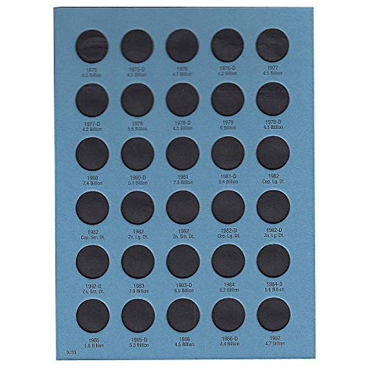 Whitman US Lincoln Cent Coin Folder Volume 3 1975 - 2013 #9033