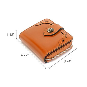 BOSTANTEN Womens Leather Wallets RFID Blocking Large Capacity＆Leather 15.6 inch Laptop Backpack Computer Bag