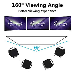 ShowMaven 120in Fixed Frame Projector Screen, Edge Free Borderless Projector Screen, Diagonal 16:9, Active 3D 4K Ultra HD Projector Screen for Home Theater or Office