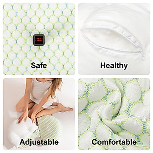 Pregnancy Pillows for Sleeping, Washable Maternity Pillow, Pregnancy Body Pillow Support for Back, Legs, Belly, Relieve of Pregnant Uncomfortable, Detachable and Adjustable Pillow Cover (Light Green)