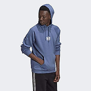 adidas LOUNGEWEAR Adicolor 3D Trefoil Graphic Hoodie Men's, Blue, Size S