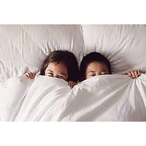 RUMICAFeb 400TC Queen Size Sheet Set - 100% Egyptian Cotton Cooling - Hotel Luxury Bed Sheets - Extra Soft - Upto 10"-12" Deep Pockets - Easy Fit - 4PC White Stripe Bed Sheets - Queen Sheets