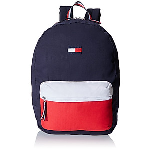 Tommy Hilfiger Women's Backpack Patriot Colorblock Canvas, Core Navy