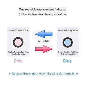 IHUMI Humidity Control Packs,65-Percent RH 2-Way Humidor Packs,Humidity Packs for Herbal,64 Gram (20 Pack 65%)