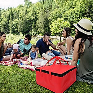 Kichvoe Backpack Organizer Insulated Food Delivery Bag Large Pizza Delivery Bag Insulated Grocery Shopping Bag Reusable Bag Thermal for Hot and Cold Food Transport