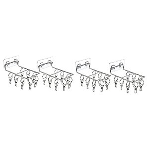 4 pcs Multi Purpose Hanger Wall Mount Clothing Rack Wall Mounted Drying Rack Wind- Proof Hook Clothes Laundry Hanger Drying Rack Stainless Steel Sock Rack Sock Drying Rack Clip