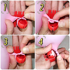 LTHYHJ 40 PCS flower-shaped balloon clips and 40PCS“H” shaped balloon clips, Balloon Connectors Clip Holders for Balloon Clips for Arch, Balloon Column Stand and Balloon Flowers (Balloon Clips)