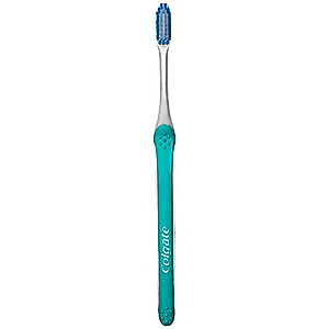Colgate Slim Soft Toothbrush, Gliding Tips, Compact Soft (Colors Vary) - Pack of 3