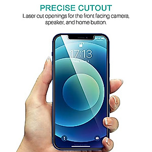 LK 4 Pack Screen Protector for iPhone 12 / iPhone 12 Pro 6.1-inch, Tempered Glass, Alignment Frame Easy Installation, 9H Hardness, Bubble Free, Work Most Cases