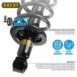 OREDY Rear Pair Struts Coil Spring Compatible with 2002 2003 2004 2005 2006 Honda CR-V - 171380