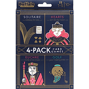 Buffalo Games - 4pk Card Game Pack