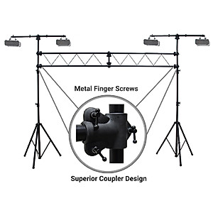 Harmony Audio HA-TRUSSKIT Pro Audio DJ 10 Foot Lighting Truss Package with (2) Tripod Stands