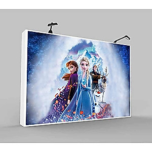 zlhcgd 7x5FT Frozen 2 Photography Vinyl Photo Background for Kids Birthday Party Backdrops Decoration