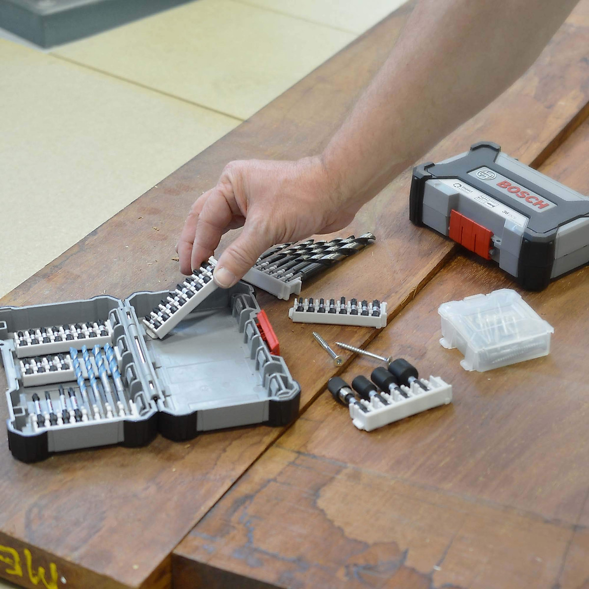 Bosch Professional 8pcs. Screwdriver Bit Set Phillips (Impact Control, PH2 Bits, Length 50 mm, Pick and Click, Accessory Impact Drill)