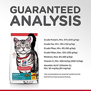 Hill's Science Diet Adult Indoor Chicken Recipe Dry Cat Food, 15.5 lb. Bag