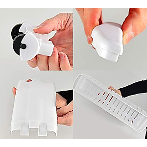 Home-X Slim 3-Tier Rolling Cart for Laundry Room and Bathroom Organization, Space-Saving Storage with Shelves and Wheels, Small Pantry Shelf, Narrow Organizer, White Shelving Unit