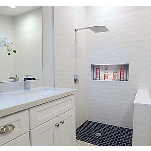 ALFI brand AB1598-PC Polished Chrome Single Hole Waterfall Bathroom Faucet