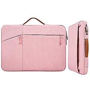 imComor 14-15 Inch Waterproof Laptop Sleeve Briefcase Women Ladies Bag, Pink