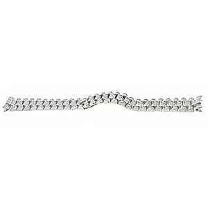 Ewatchparts 20MM 18KW PRESIDENT WATCH BAND WITH ALL DIAMOND LINKS COMPATIBLE WITH ROLEX DAY DATE 8CTS