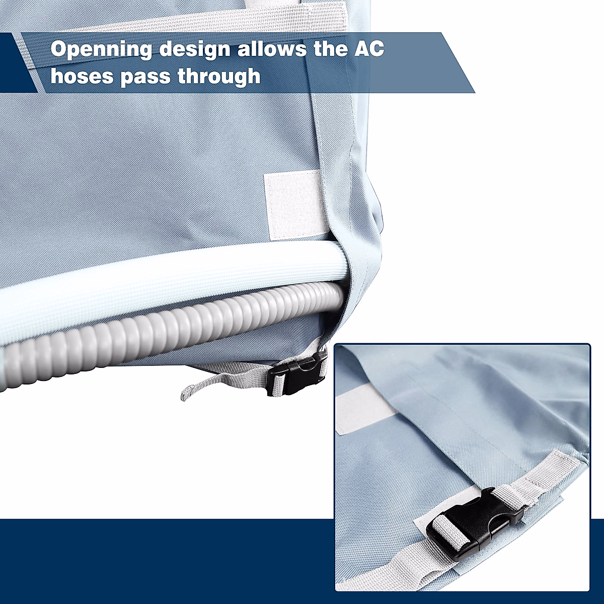 Pearwow Air Conditioner Cover for Outside Unit,Outdoor Central Winter AC Cover Fits up to 24L x 24W x 30H inches