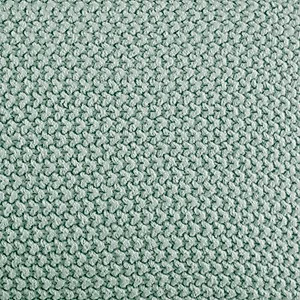 INK+IVY Bree Knit Throw Pillow Cover, Casual Oblong Decorative Pillow Cover, 12X20, Aqua