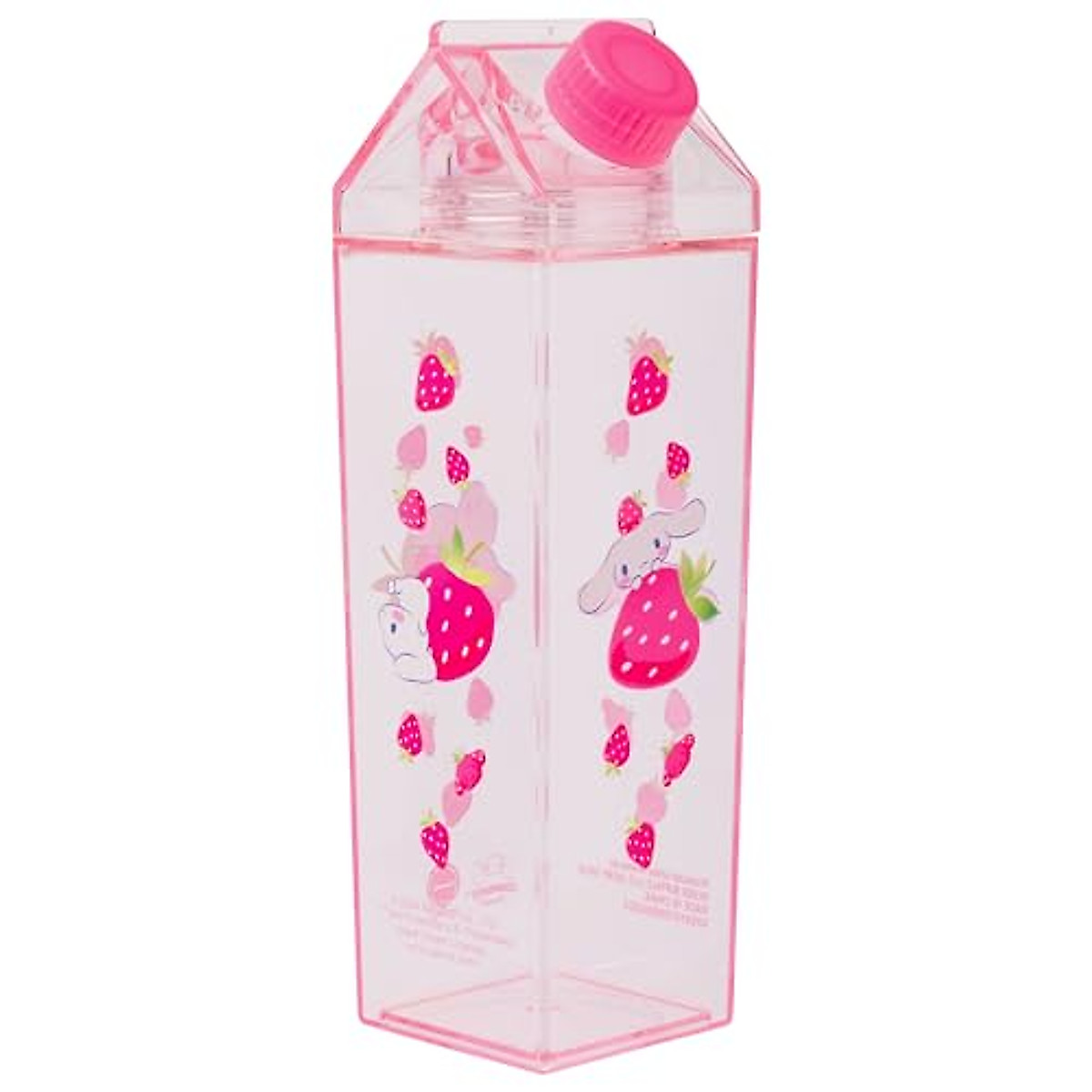 Silver Buffalo Sanrio Hello Kitty and Friends Plastic Milk Carton Bottle Featuring Cinnamoroll, 16.2 Ounces